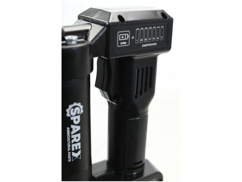 Rechargeable grease gun with integrated battery