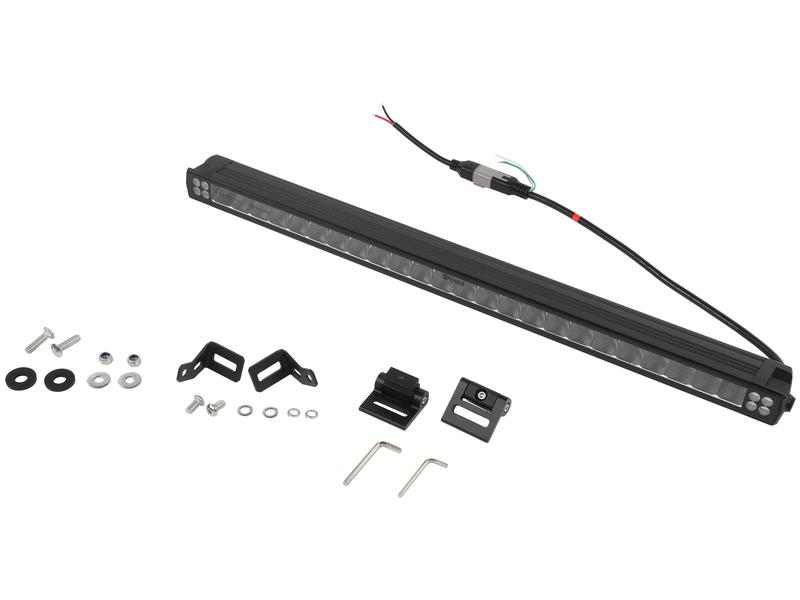 LED Work Light Bar with Warning Light Flood Beam Lumens Raw 17600 ...