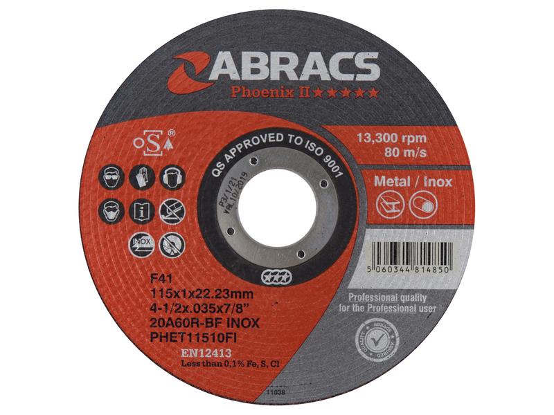 Metal | INOX Slitting Disc - Premium Phoenix II 5* Ø115 x 1 x 22.23mm ...