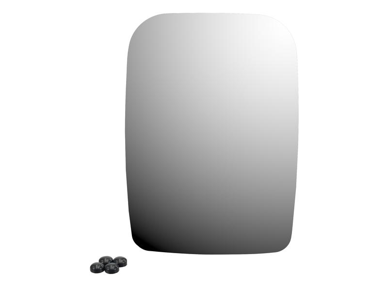 Replacement Mirror Glass - Rectangular, (Convex), 303.5 x 214.5mm