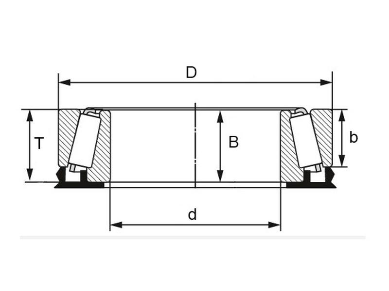 Sparex Taper Roller Bearing (L44643/L44610)