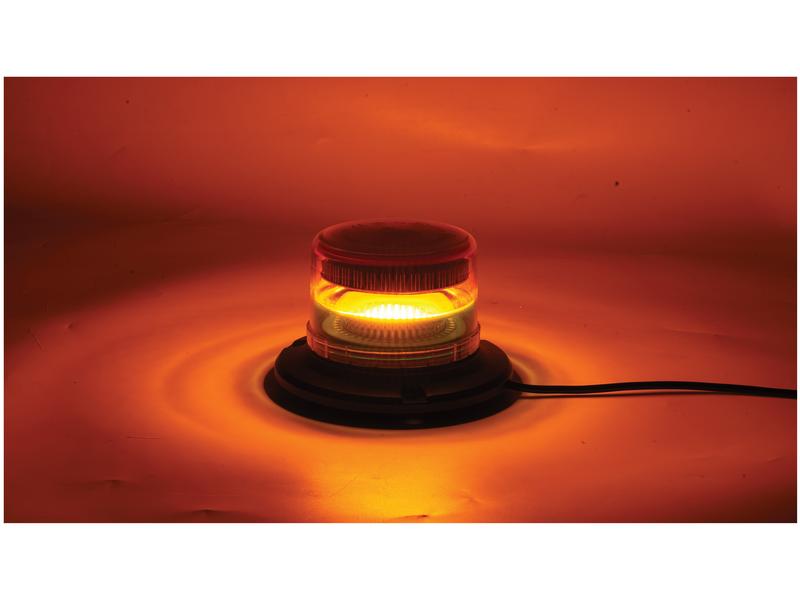LED Beacon, Amber / Green, Magnetic with Suction Cups 12-24V
