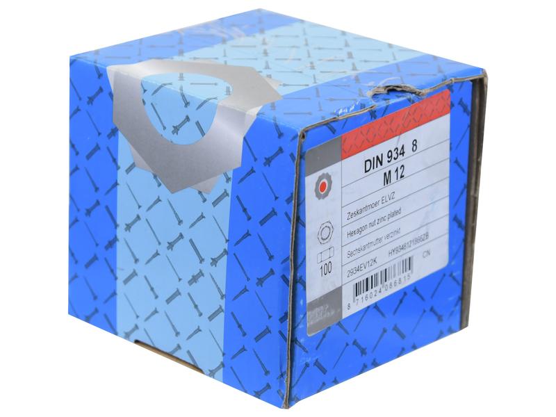 Metric Hexagon Nut, M12x1.75mm (DIN 934)