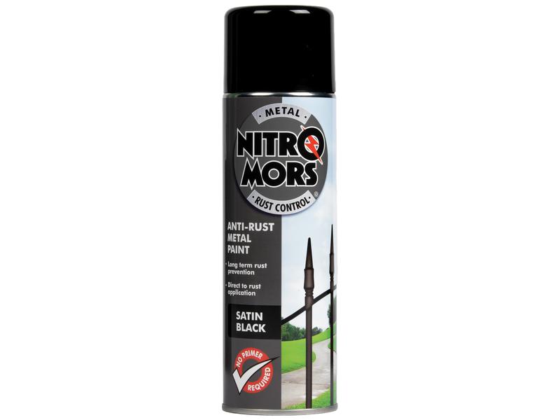 Nitromors Satin Anti-Rust Paint Black 500ml