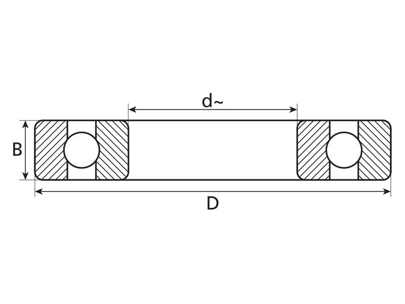 Sparex Deep Groove Ball Bearing (6210ZZ)