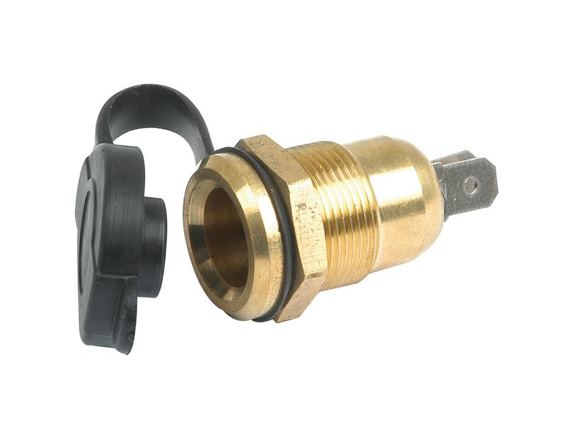 Jack Plug Socket with Cap (metal)