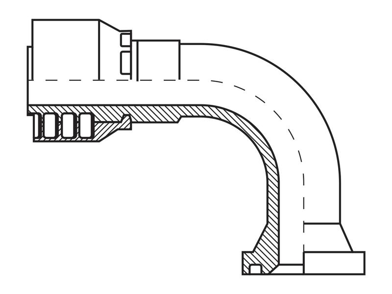 Pioneer Flange 1/2'' x 90° Swept Flange