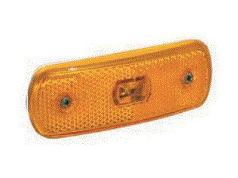 ZIJLICHT 2- LED ORANJE 0,5m kabel 12/24V