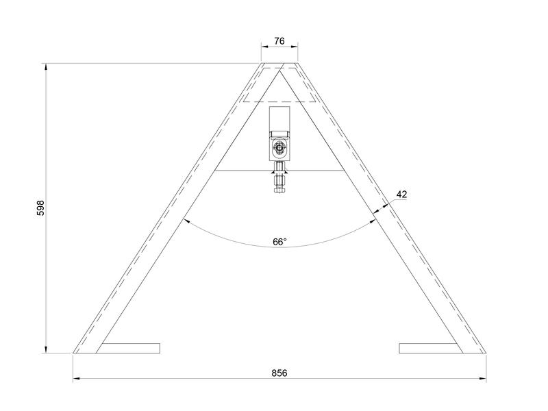 Implement Mounting Bracket for A-Frame Design Quick Hitch System (Cat ...