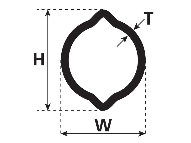 PTO Tube - Lemon Profile, Length: 1M (1b)