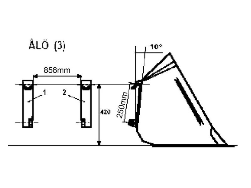 Loader Bracket (Pair), Replacement for: Quicke No.3, ALO: Quicke