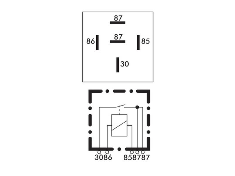 Mini Relay 12V, 30A