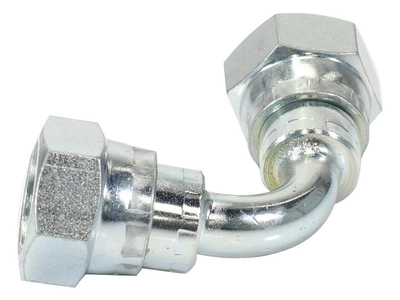 Hydraulic Adaptor 3/8'' BSP Swivel Female x 3/8'' BSP Swivel Female 90° Swept Elbow