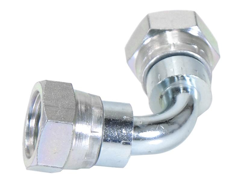 Hydraulic Adaptor 1/2'' BSP Swivel Female x 1/2'' BSP Swivel Female 90° Swept Elbow