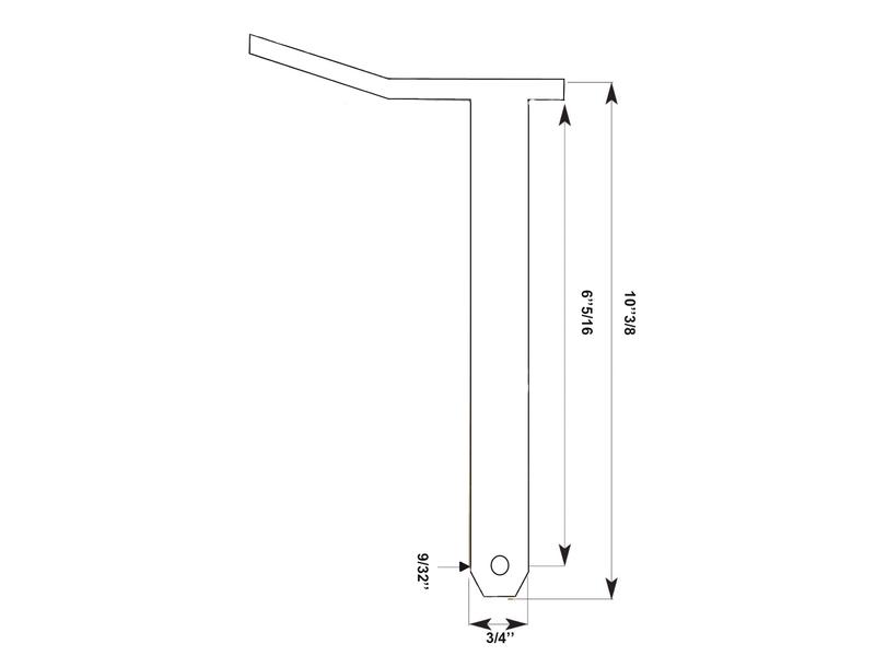 Swinging Drawbar Hinge Pin 3/4''x6-5/16''