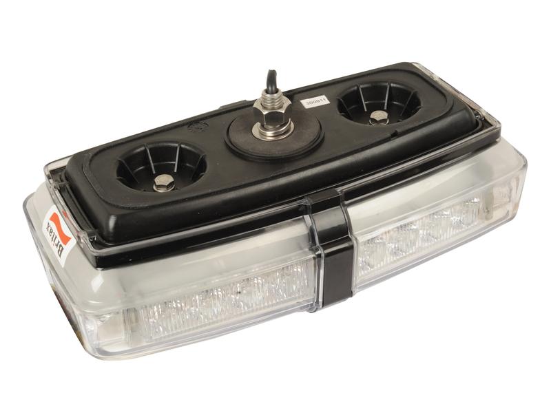 LED Micro Hazard Light Clear Bolt on 277mm 12-24V