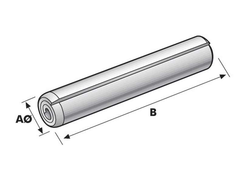 Spirol Pin - Pin Ø 1/8'' x 1''