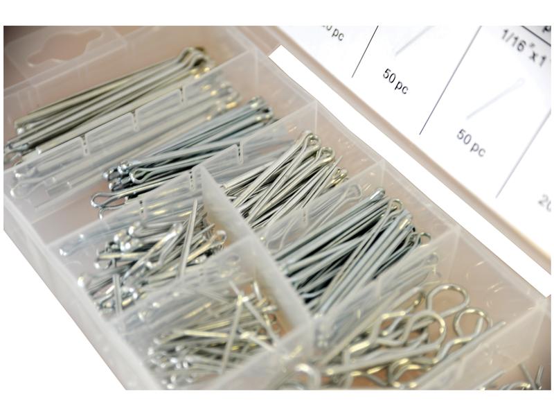 Cotter Pins & Grip Clips Kit, 260 pcs. Display Pack