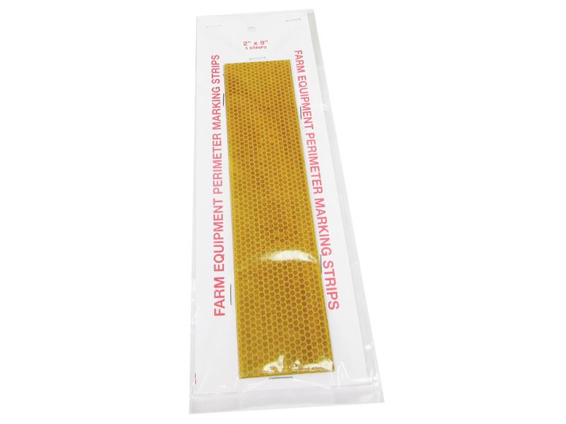 Amber Reflective Tape, 2'' x 9'' (5 pcs.)