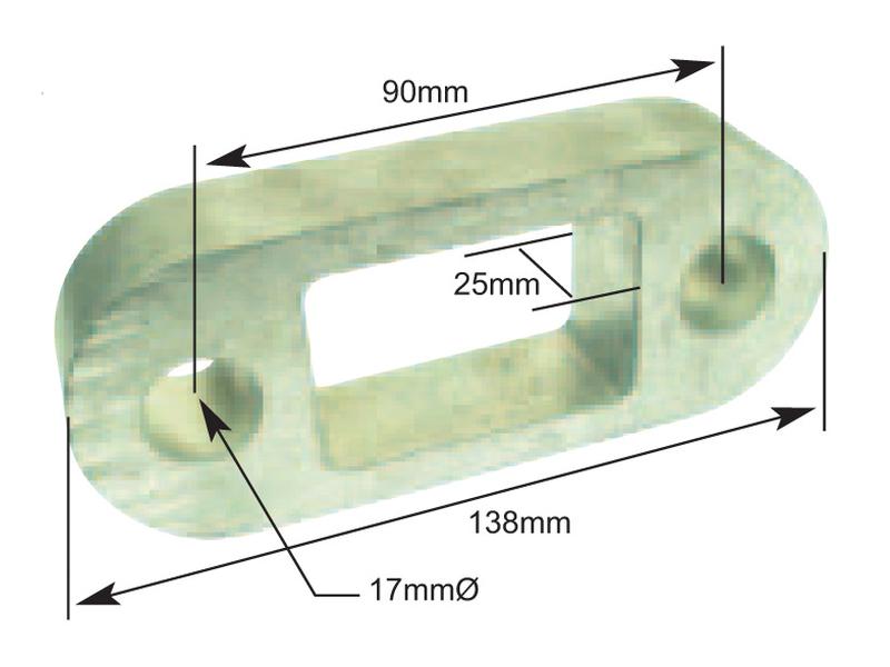 Ball Hitch Spacer 1''