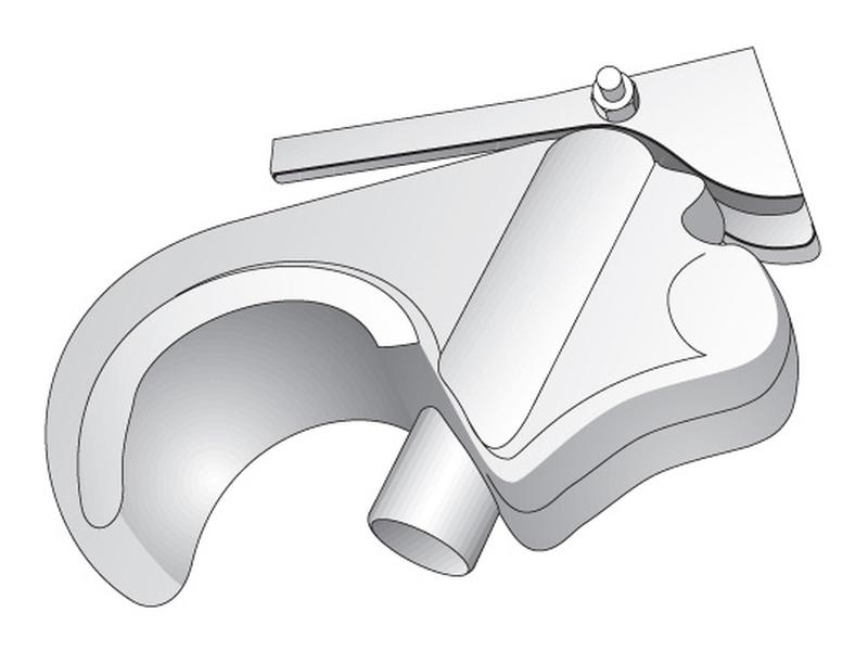Top Link Weld On Hook - Cat. 2 (Ø25mm) - Thread size