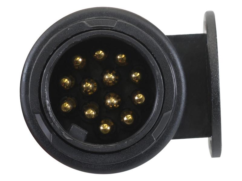 13 Pin Trailer Plug - Male Fitted with Screw Connectors Plastic