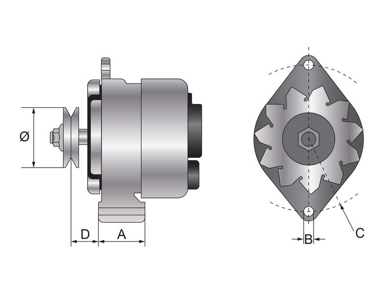 Alternator (Mahle) - 14V, 65 Amps