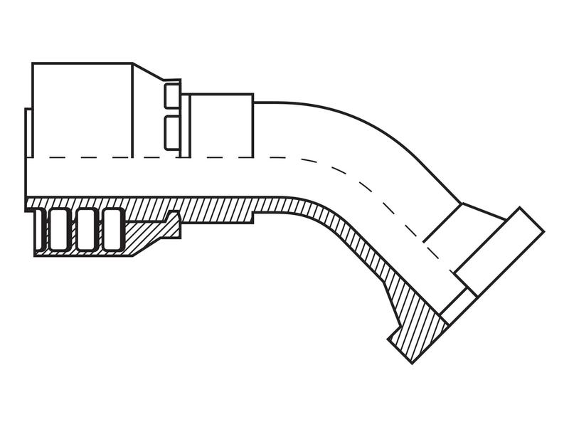 Pioneer Flange 3/4'' x 3/4'' 135° Swept Flange