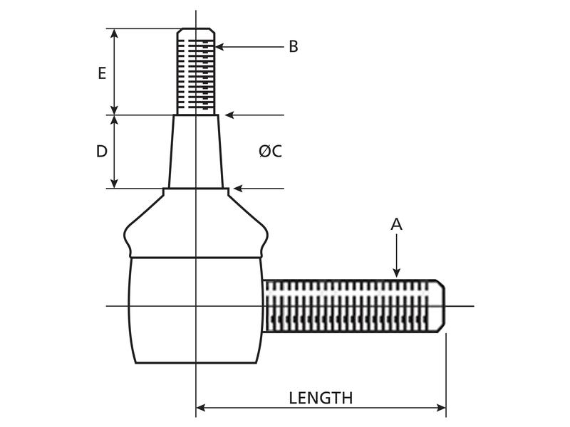 Track Rod, Length: 102mm