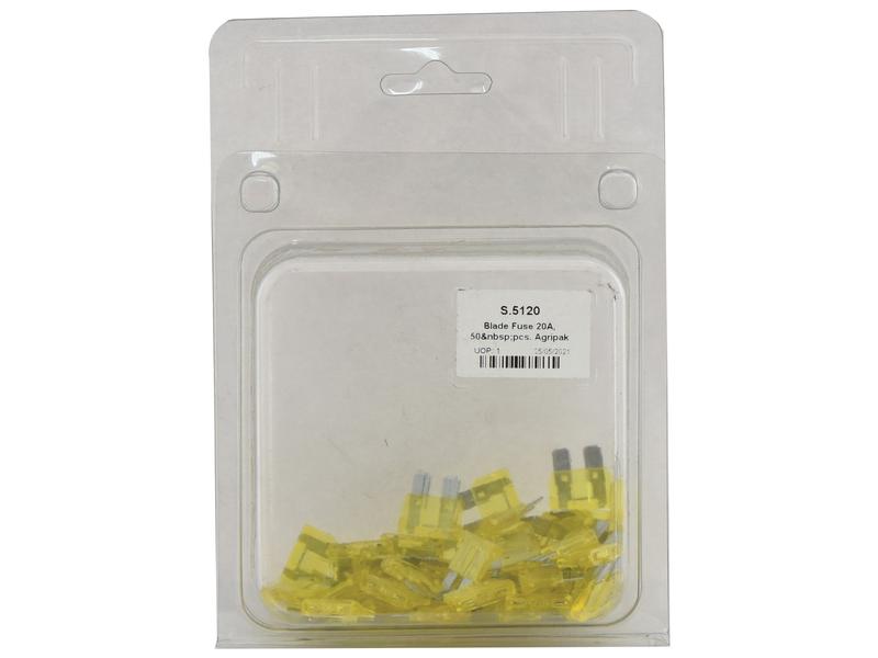 Blade Fuse 20A, 50 pcs. Snap pack
