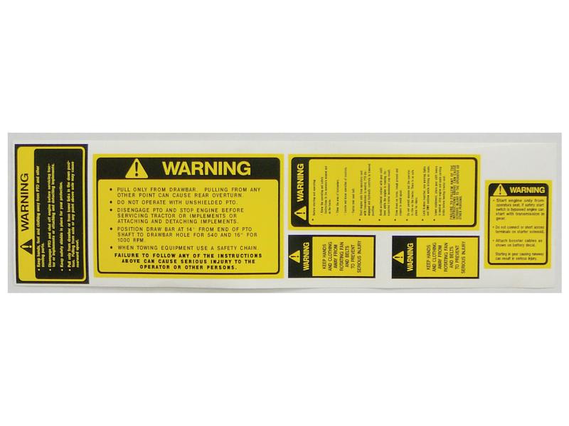 Safety Decal Set - Ford / New Holland
