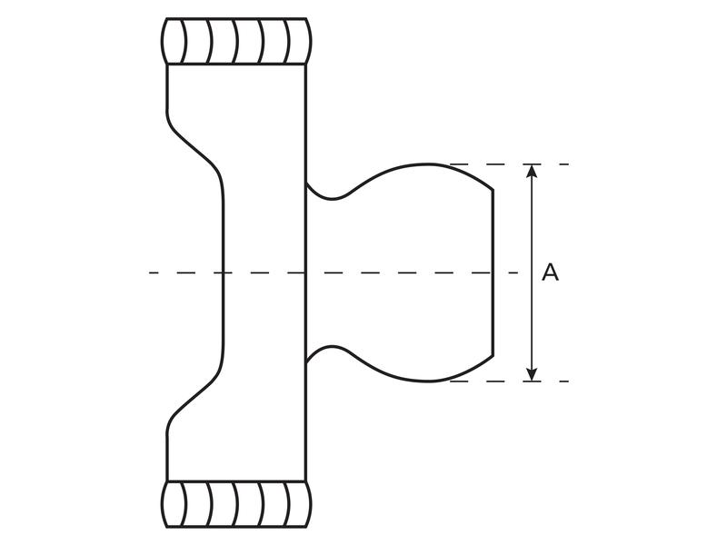 PTO Yoke - Wide Angle Quick Release With Auto Lock (U/J Size: 32 x 76 ...