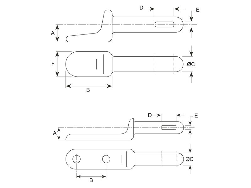 Weld on Gudgeon Pin, Ø1/2'' (12.5mm)