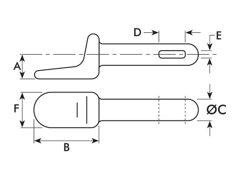 Weld on Gudgeon Pin, Ø1/2'' (12.5mm) Long