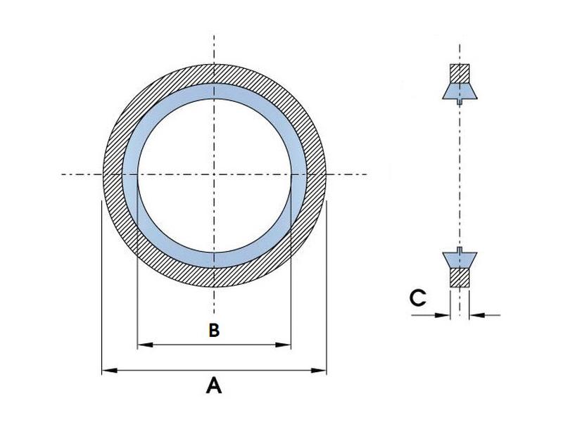 Self centering Bonded Seal 8mm Metric