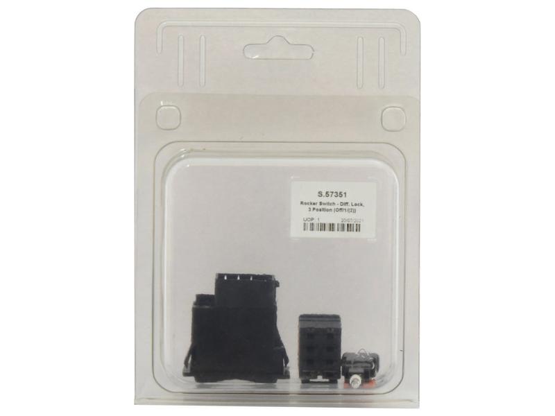 Rocker Switch - Diff. Lock, 3 Position (Off/1/(2))