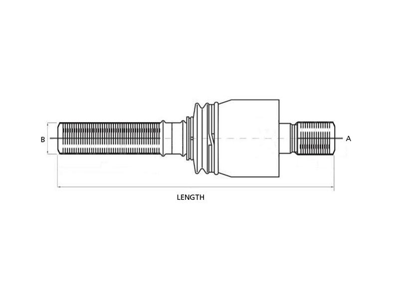 Rótula Axial, Longitud: 220mm