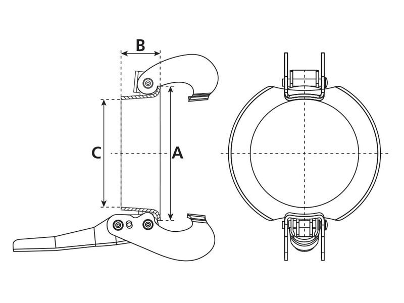 Clamp Ring - 6'' (159mm) (Galvanised)