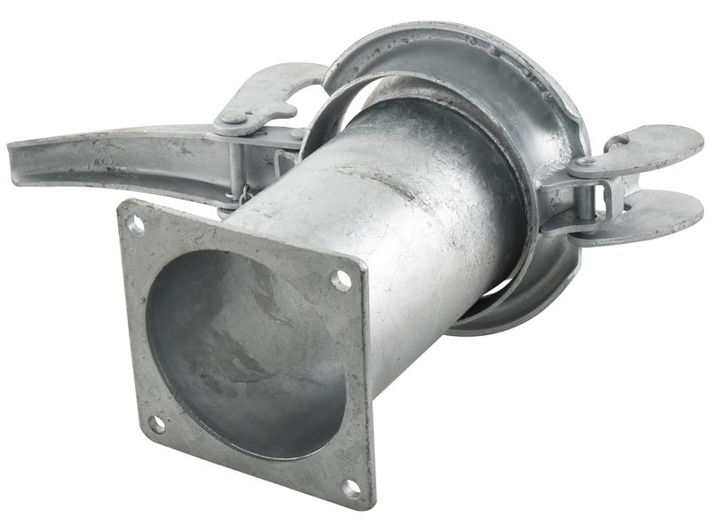 Coupling with square Flange Long - Male 6'' (159mm) x 6'' (150mm ...