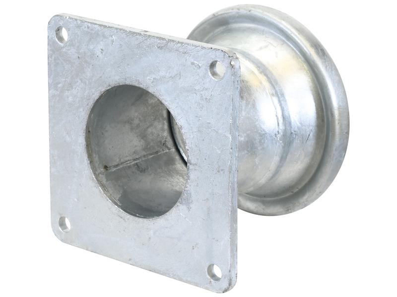 Coupling with Square Flange - Female 4'' (108mm) x (100mm) (Galvanised)