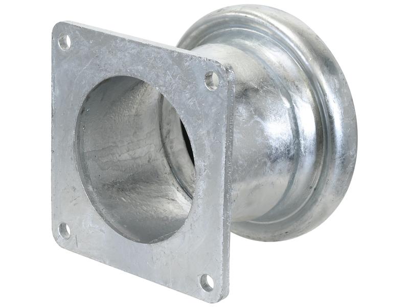 Coupling with Square Flange - Female 5'' (133mm) x (125mm) (Galvanised)
