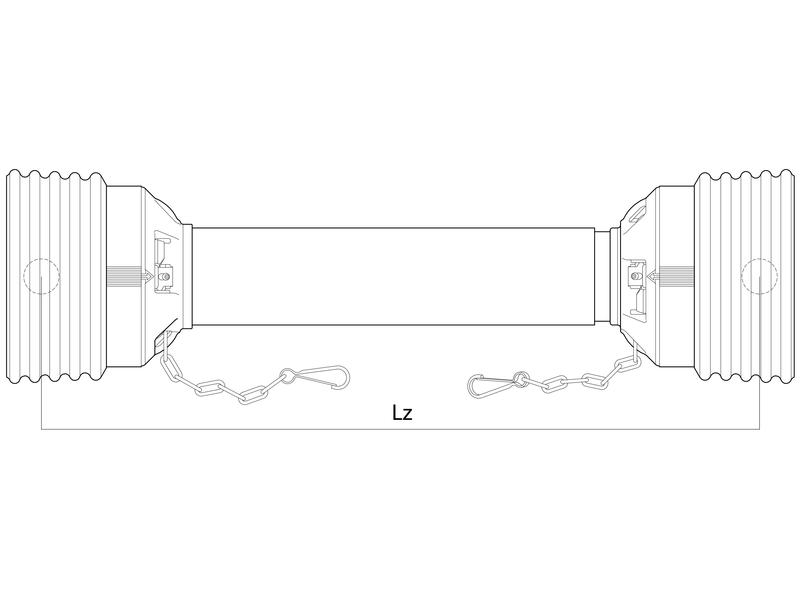 PTO Complete Guard Kit, (Lz) Length: 1010mm, Size: Extra Large Guard.