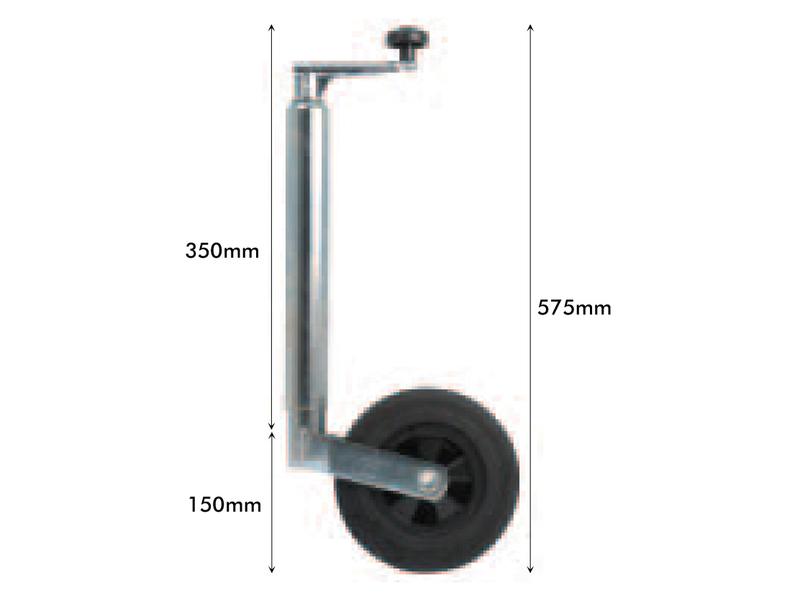 Jockey Wheel Jack, Tube Ø 48mm - Complete