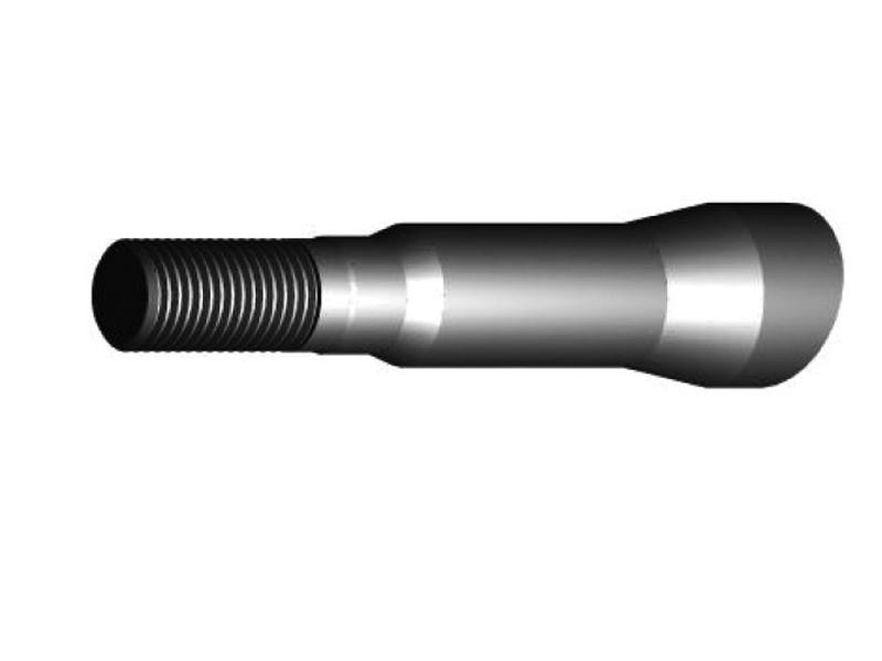 Loader Tine - Cranked 880mm, Thread size: M22 x 1.50 (H - fluted)