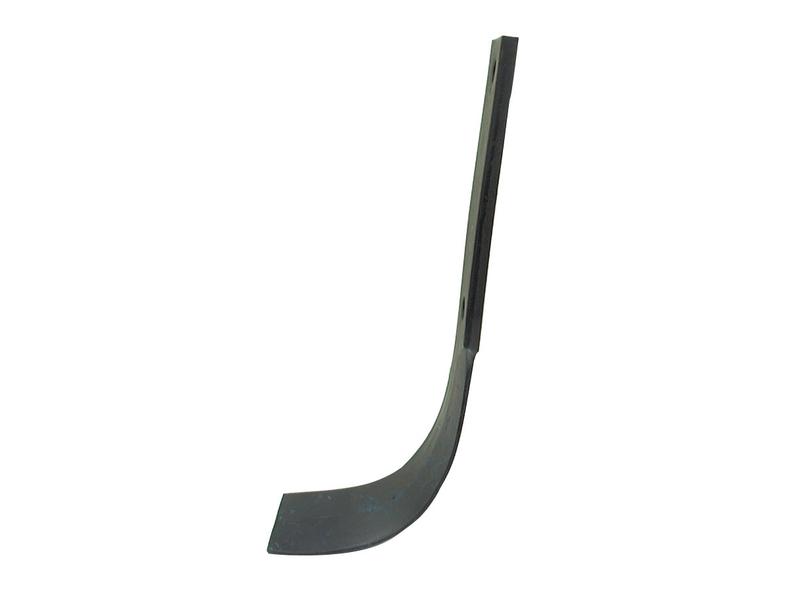 Rotavator Blade Curved LH 40x8mm Height: 265mm. Hole centres: 115mm ...