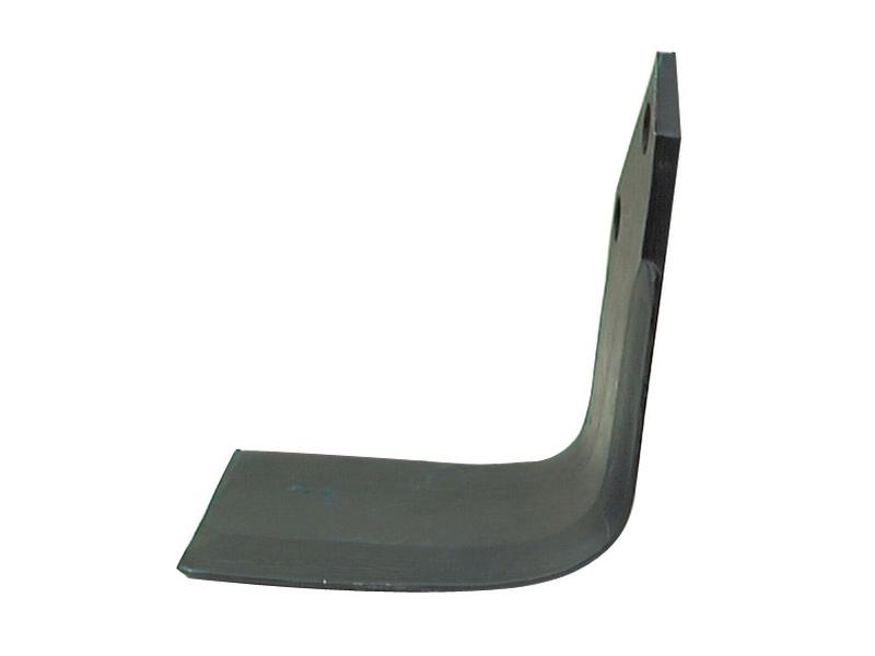 Rotavator Blade Square Type Blades LH 80x8mm Height: 180mm. Hole ...