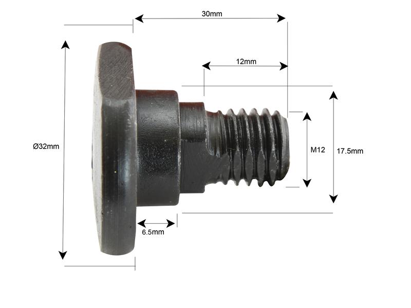 Mower Blade Retainer- M12x30mm - Replacement for Krone, Claas