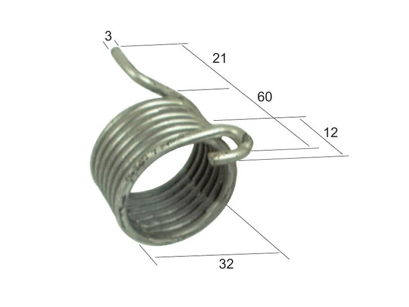 Haytine Return Spring LH Replacement for Deutz-Fahr