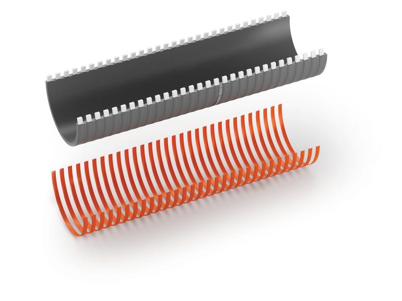 PVC Slurry Hose - Rectangular Helix (Merlett Alabama), Hose ID: 51mm (2'')