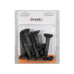 Rectangular Head Bolt TRCC - Implement Fasteners - Loader & Machinery Parts